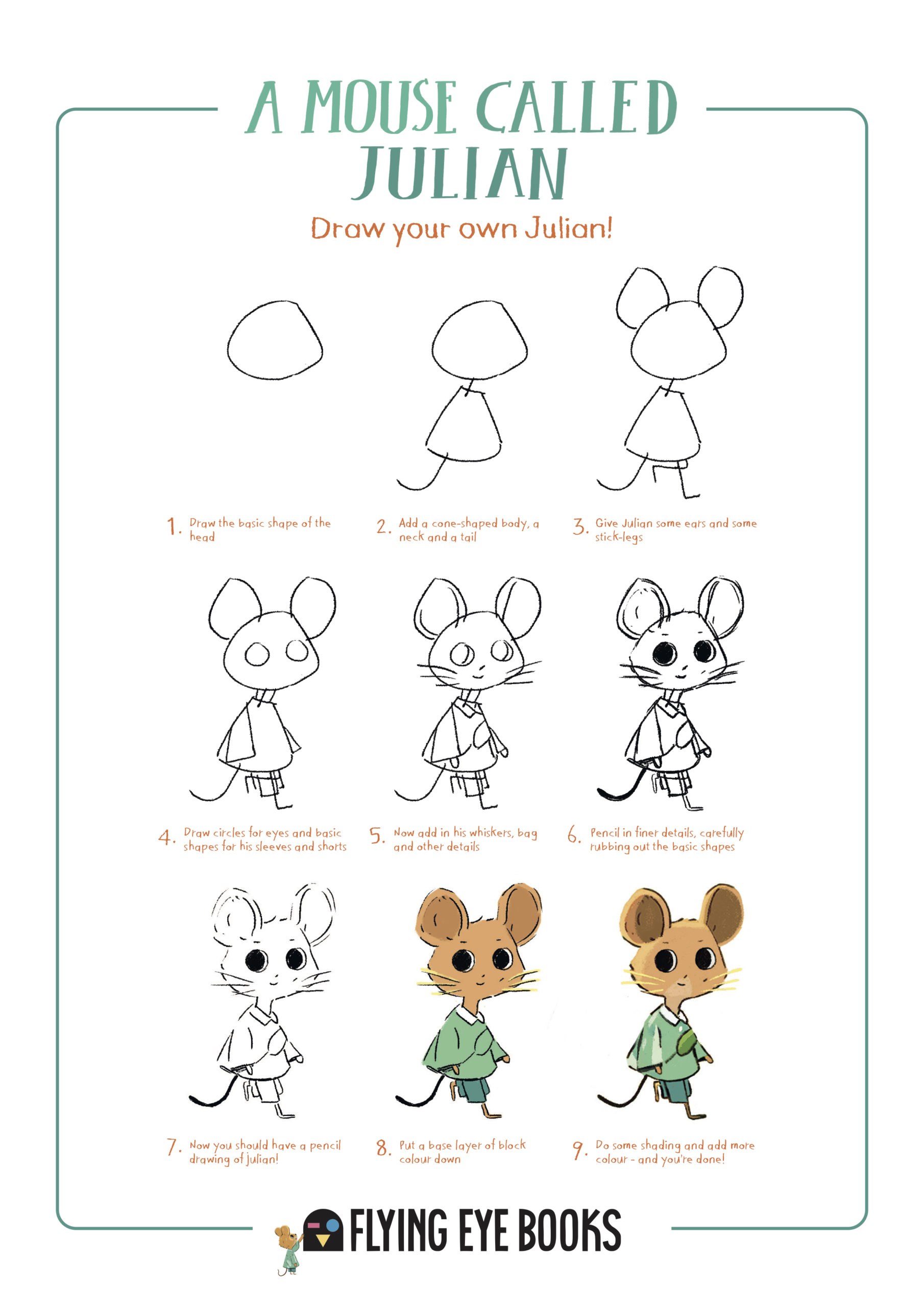 A Mouse Called Julian Activity Sheets – Flying Eye Books