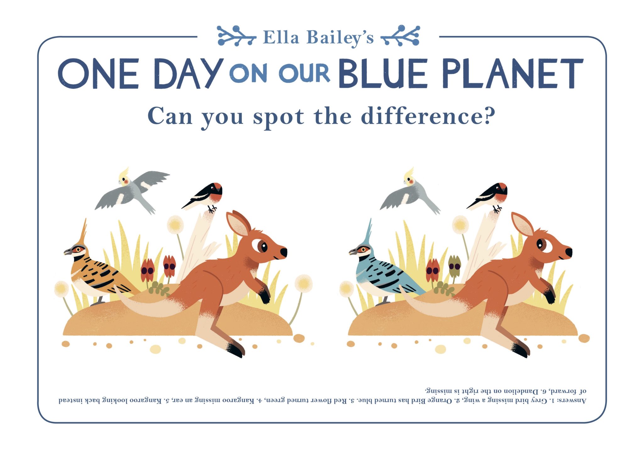 One Day on Our Blue Planet… Activity Sheets – Flying Eye Books