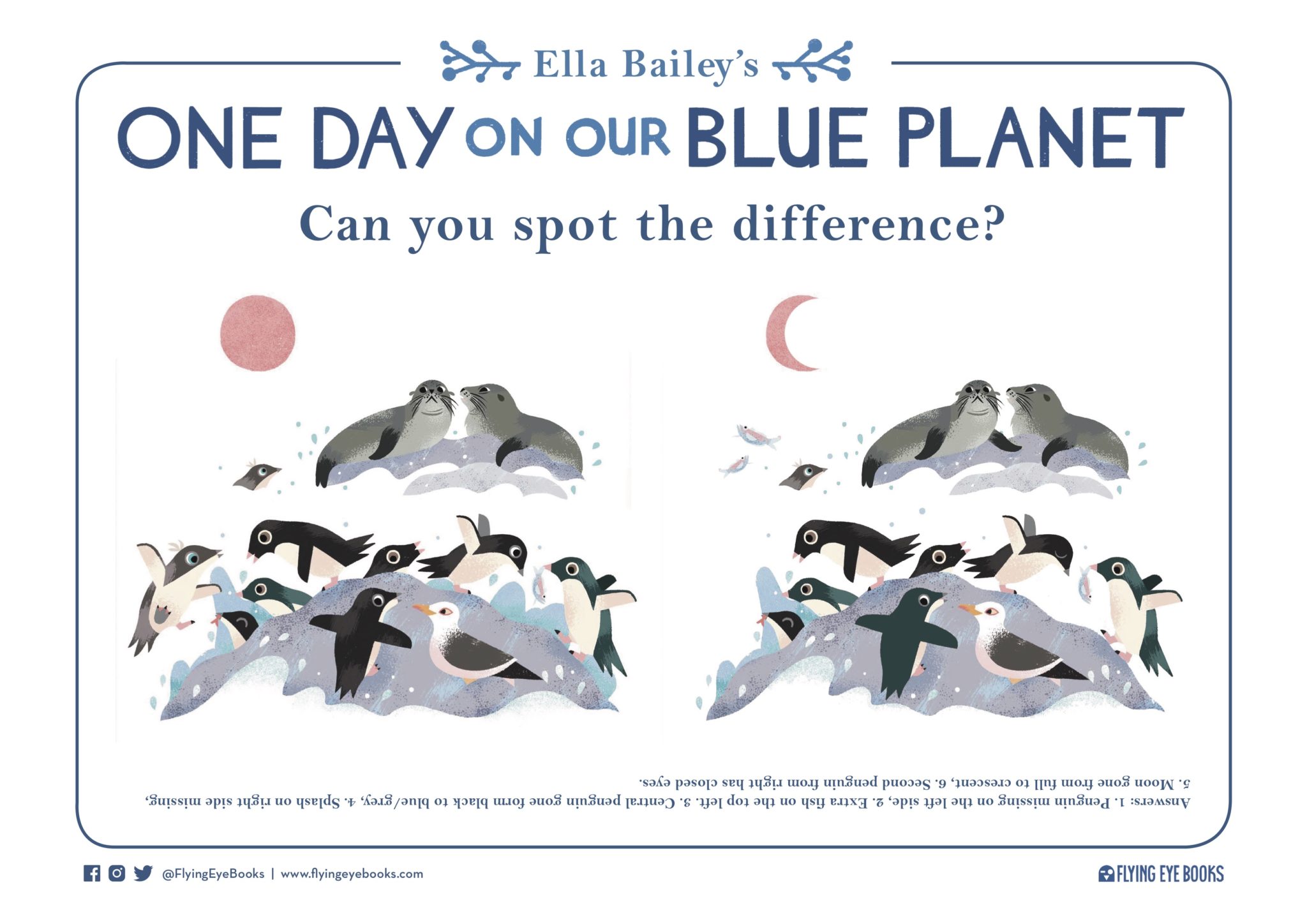 One Day on Our Blue Planet… Activity Sheets – Flying Eye Books