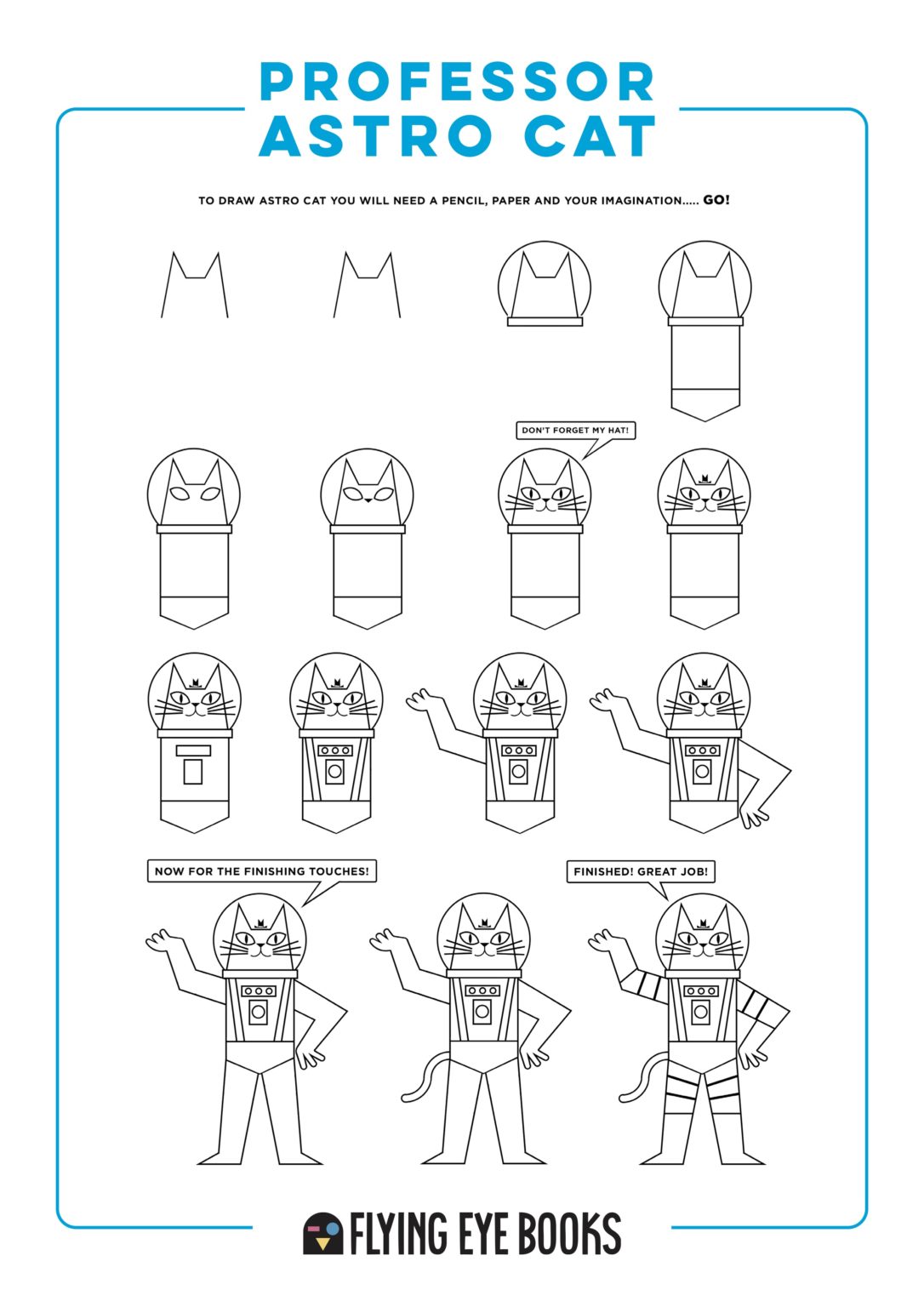 Professor Astro Cat’s Colouring Sheets – Flying Eye Books