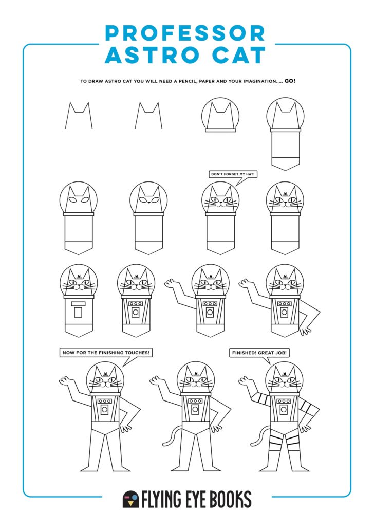 Professor Astro Cat’s Colouring Sheets – Flying Eye Books