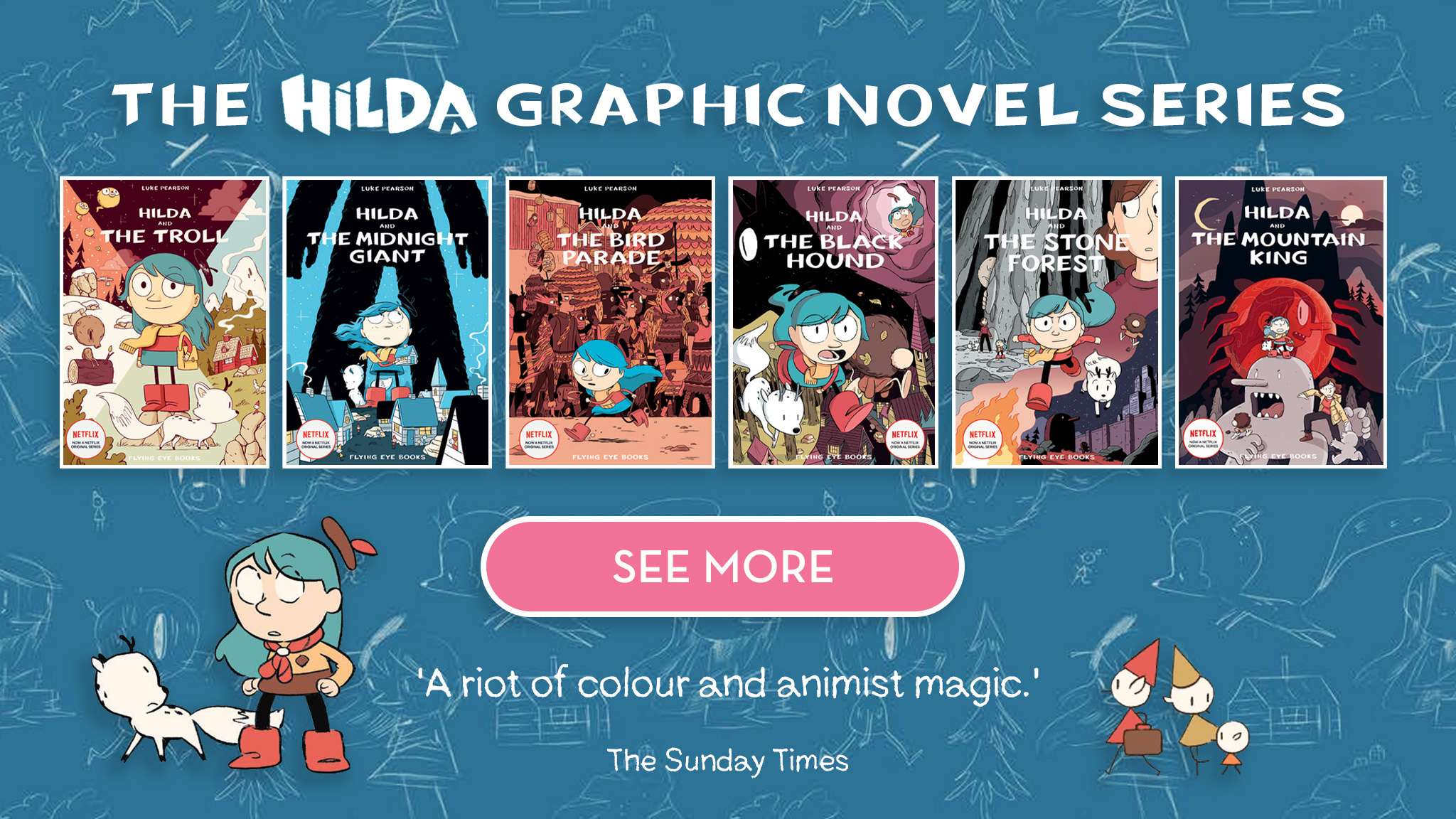 Hilda-Graphic-Novels-Banner – Flying Eye Books