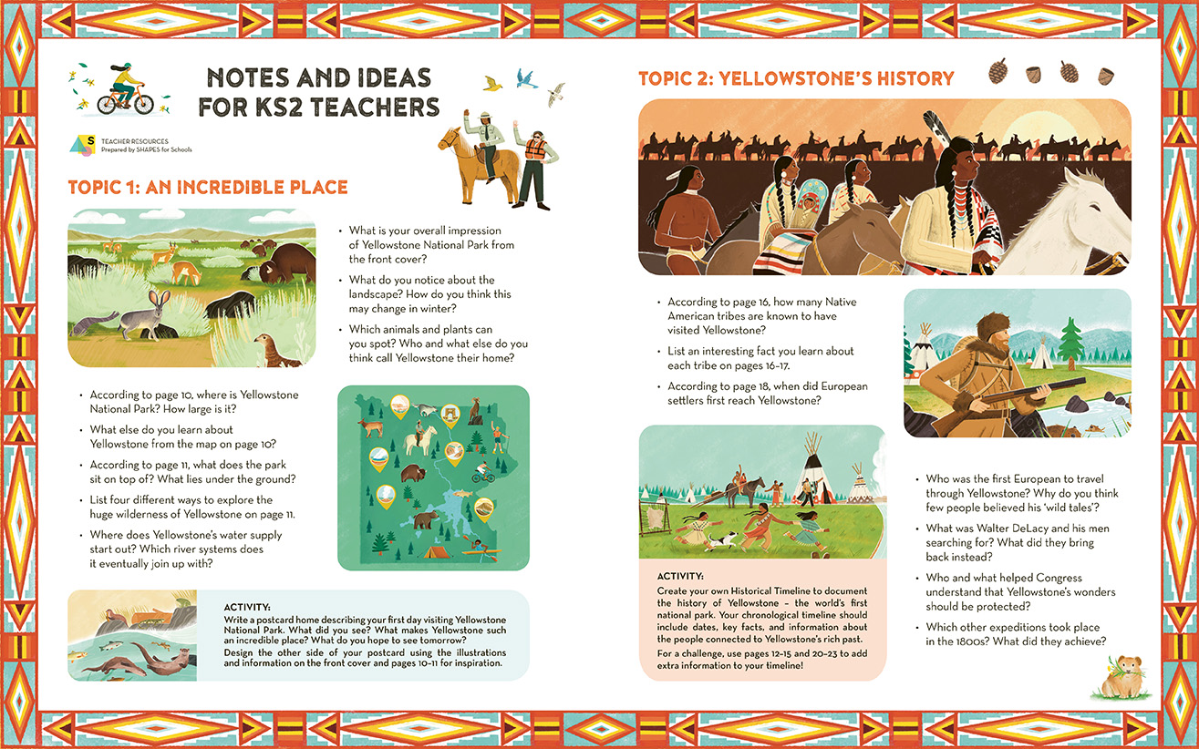 Yellowstone Activity Sheets – Flying Eye Books