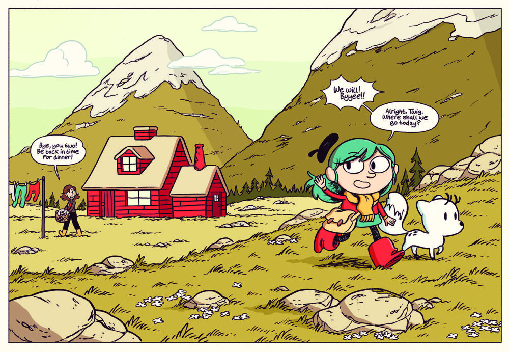 Hilda And Twig Hide From The Rain Flying Eye Books