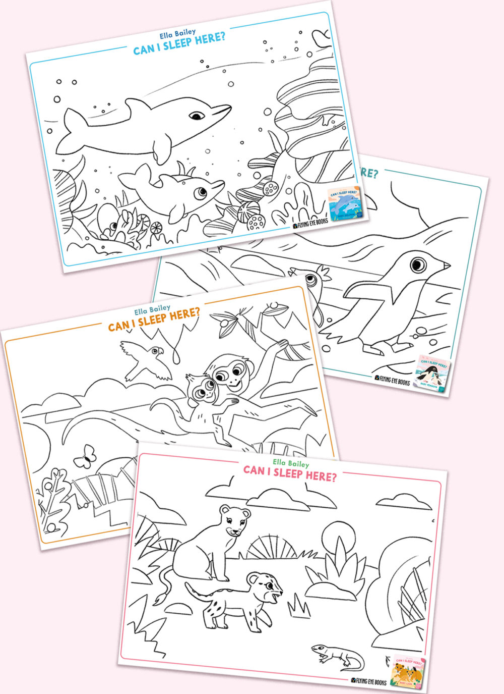 Can I Sleep Here? Colouring Sheets – Flying Eye Books