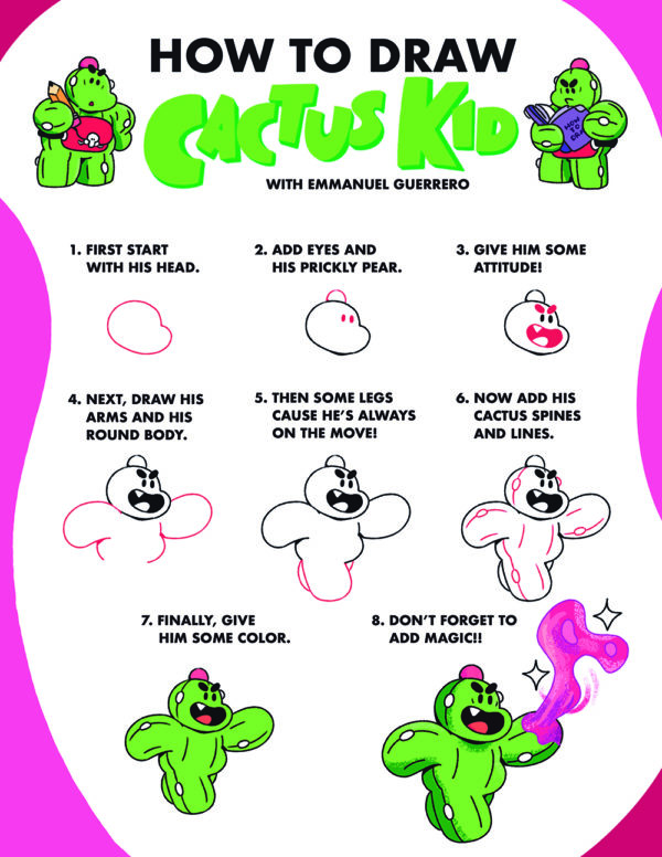 How to Draw Cactus Kid – Flying Eye Books
