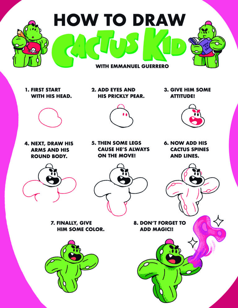 How to Draw Cactus Kid – Flying Eye Books