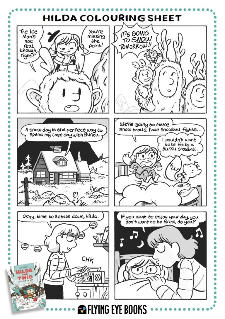 Colour In With Hilda and Twig! – Flying Eye Books